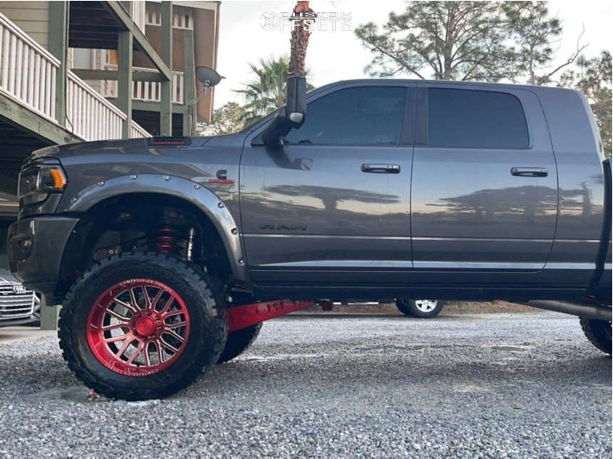 2021 Ram 2500 with 22x12 -44 Axe Offroad Ax6.2 and 38/15.5R22 Toyo ...