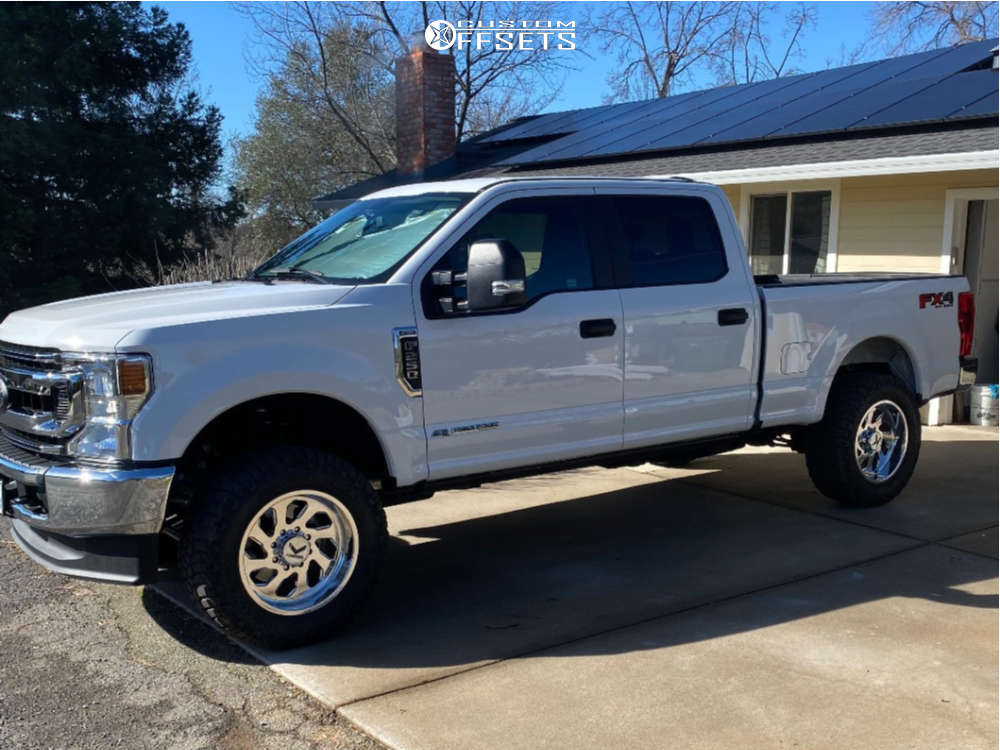 2022 Ford F-250 Super Duty with 20x10 -24 KG1 Forged Dropkick and 35/12 ...