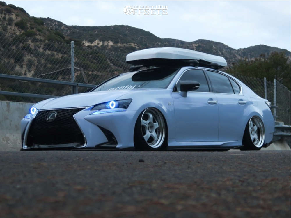 2019 Lexus GS350 with 19x9.5 24 Work Meister S1 3p and 225/35R19 Lexani ...
