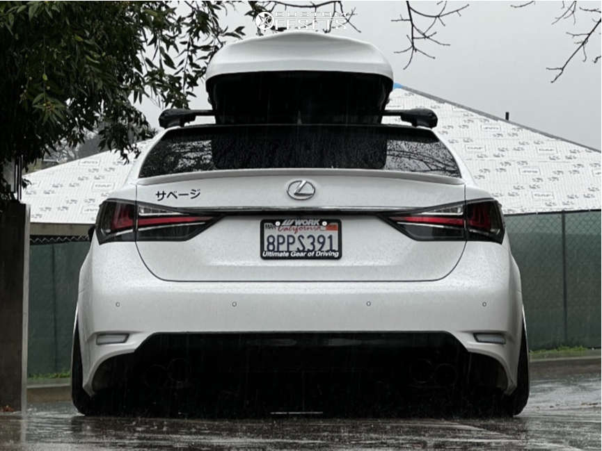 2019 Lexus GS350 with 19x9.5 24 Work Meister S1 3p and 225/35R19 Lexani ...