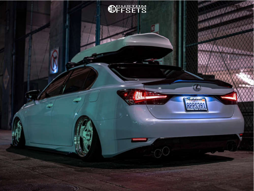 2019 Lexus GS350 with 19x9.5 24 Work Meister S1 3p and 225/35R19 Lexani ...