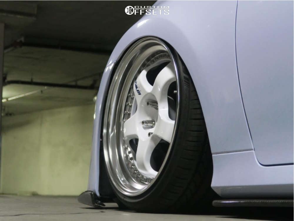 2019 Lexus GS350 with 19x9.5 24 Work Meister S1 3p and 225/35R19 Lexani ...