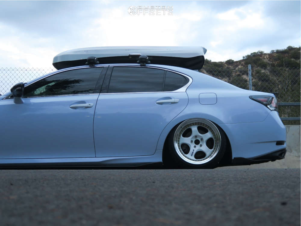 2019 Lexus GS350 with 19x9.5 24 Work Meister S1 3p and 225/35R19 Lexani ...