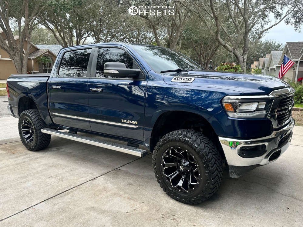 2019 Ram 1500 with 20x10 -18 Fuel Assault and 35/12.5R20 Atturo Trail ...