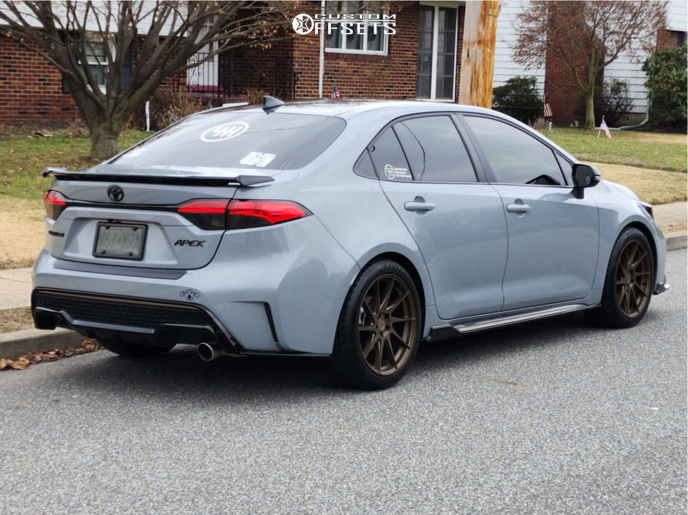 2022 Toyota Corolla with 18x8.5 35 Aodhan Ah09 and 245/40R18 ...