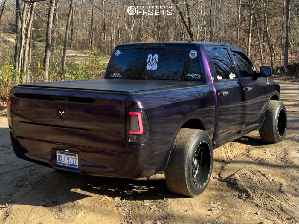 2012 Ram 1500 with 20x12 -44 TIS 544bm and 305/50R20 Nitto Nt420s and ...