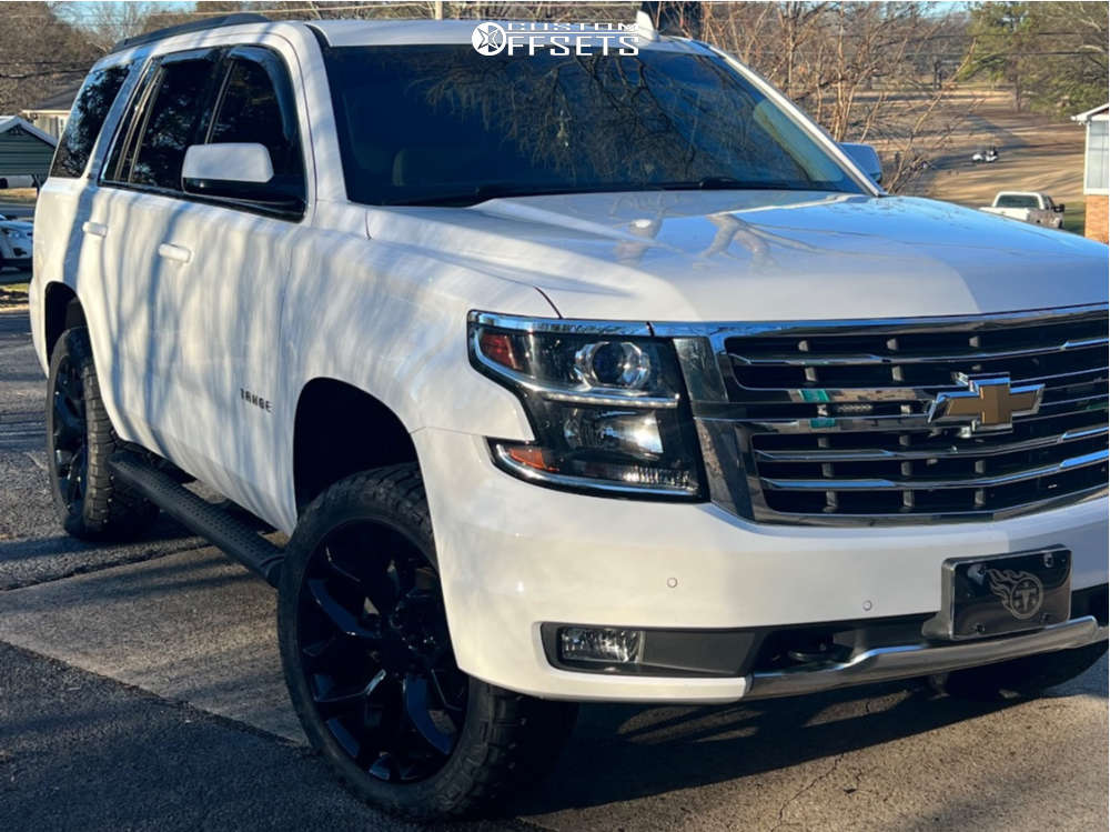 2017 Chevrolet Tahoe with 22x9 24 Factory Reproductions Fr59 and 285 ...