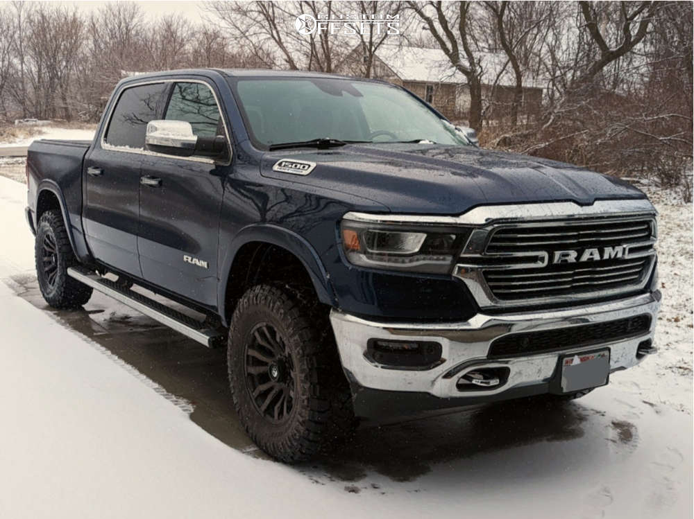 2021 Ram 1500 with 18x9 -12 Fuel Blitz and 35/12.5R18 Nitto Ridge ...