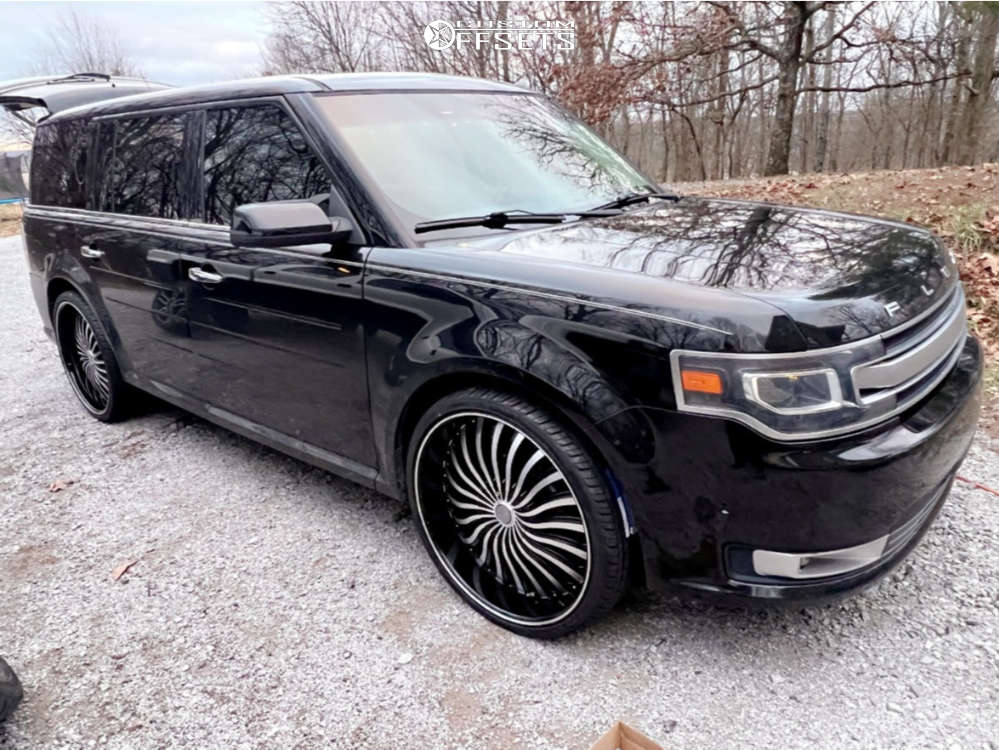 2015 Ford Flex with 24x9 30 Elure 33 and 255/30R24 Road One Cavalry Uhp ...