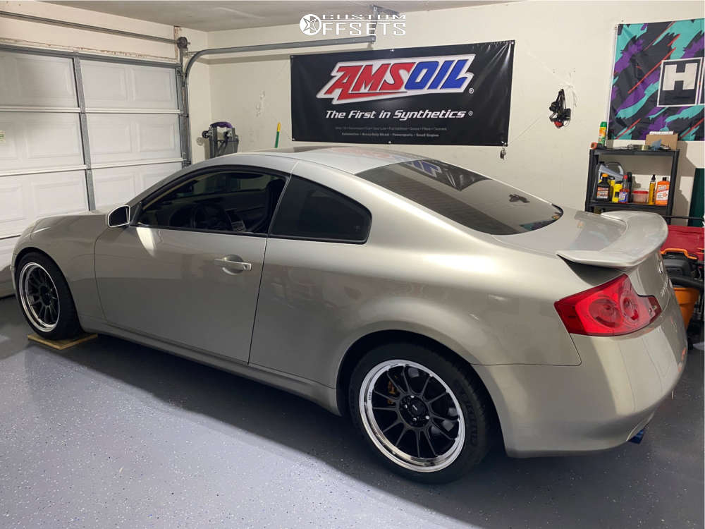 2004 INFINITI G35 with 18x10.5 25 Konig Hypergram and 285/35R18 ...