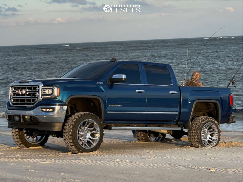 2018 GMC Sierra 1500 with 22x12 -51 ARKON OFF-ROAD Roosevelt and 35/12 ...