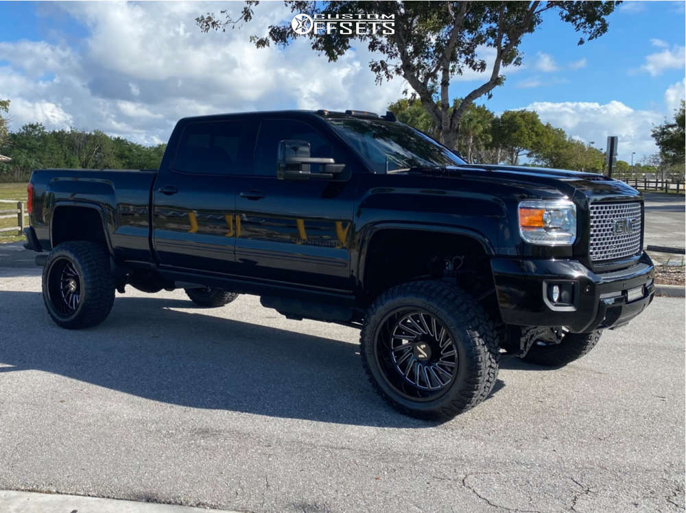 2017 GMC Sierra 2500 HD with 22x12 -51 ARKON OFF-ROAD Caesar and 35/12 ...