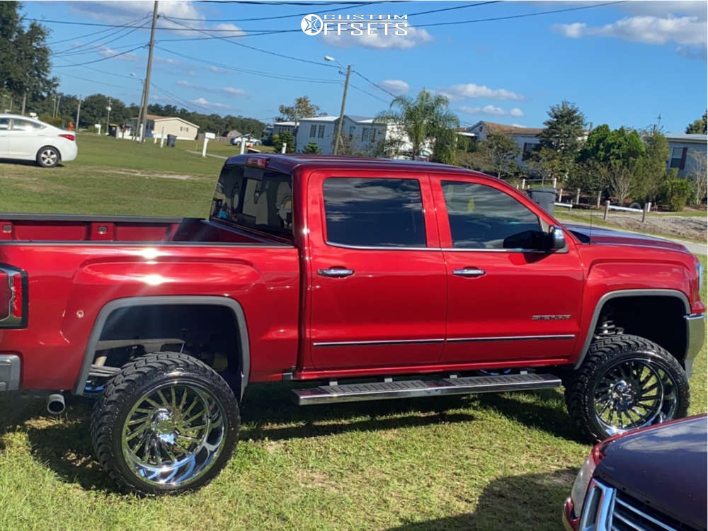 2018 GMC Sierra 1500 with 24x14 -81 ARKON OFF-ROAD Caesar and 35/13 ...