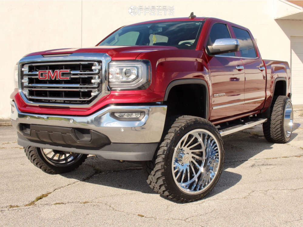 2018 GMC Sierra 1500 with 24x14 -81 ARKON OFF-ROAD Caesar and 35/13 ...