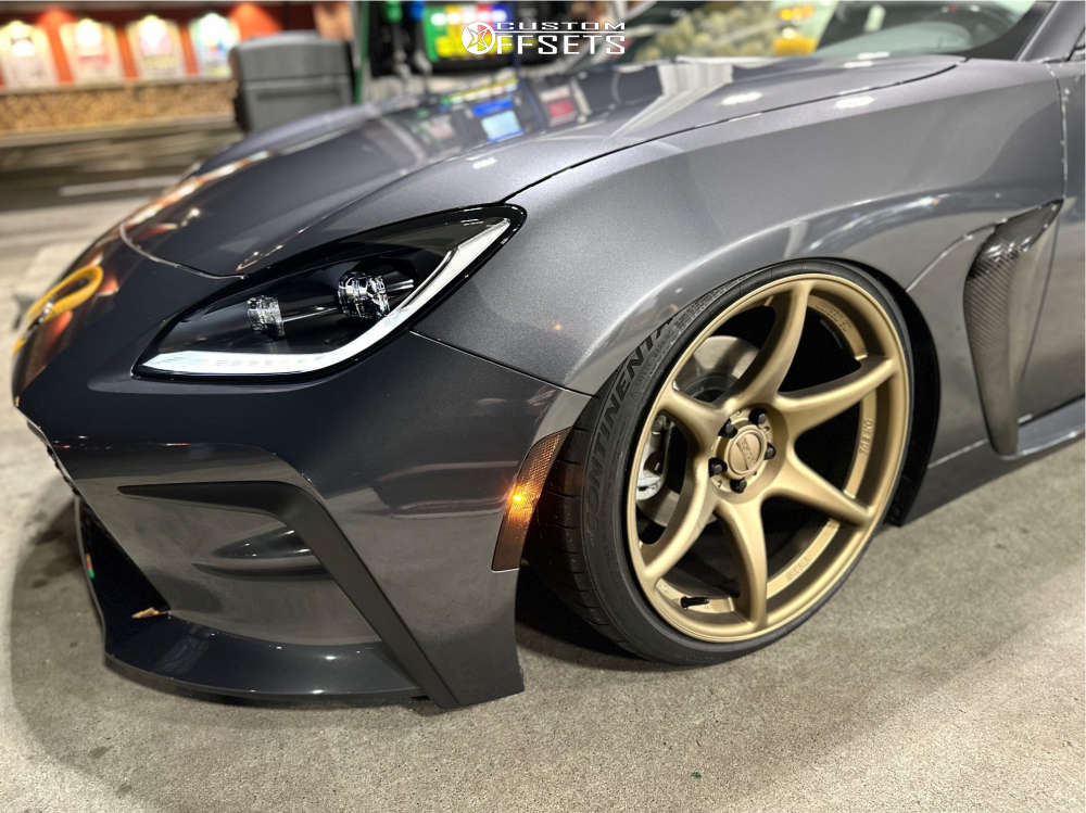 2023 Toyota GR86 with 18x9.5 22 Kansei Tandem and 215/40R18 Continental ...