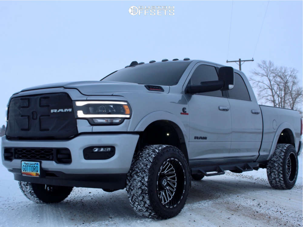 2022 Ram 3500 with 20x12 -44 TIS 553bm and 33/12.5R20 Venom Power Terra ...