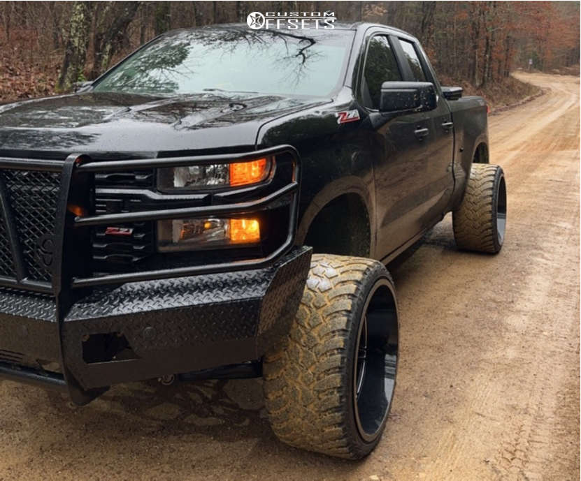 2020 Chevrolet Silverado 1500 with 24x14 -76 Xtreme Force Xf5 and 33/13 ...