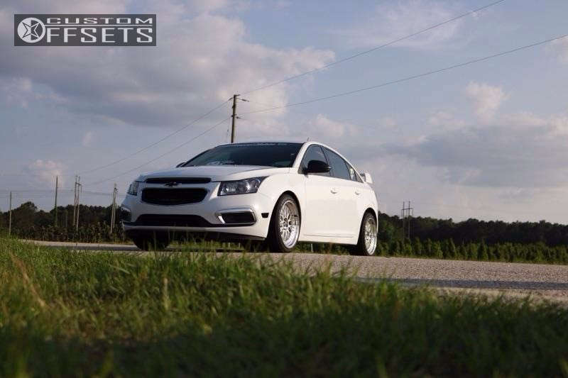 2015 Chevrolet Cruze with 18x9 30 ESR Sr01 and 225/40R18 Federal ...