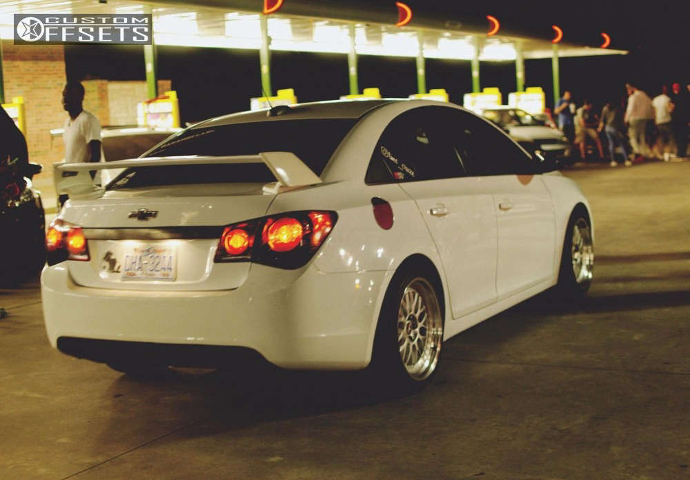 2015 Chevrolet Cruze with 18x9 30 ESR Sr01 and 225/40R18 Federal ...