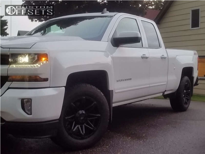 2016 Chevrolet Silverado 1500 with 18x9 10 Sendel Recon and 275/65R18 ...