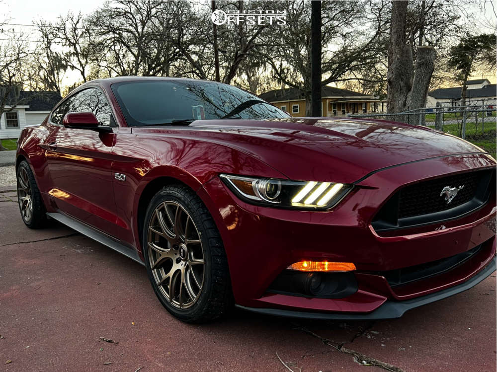 2017 Ford Mustang with 19x9.5 35 SVE Drift and 285/35R19 Ohtsu Fp8000 ...