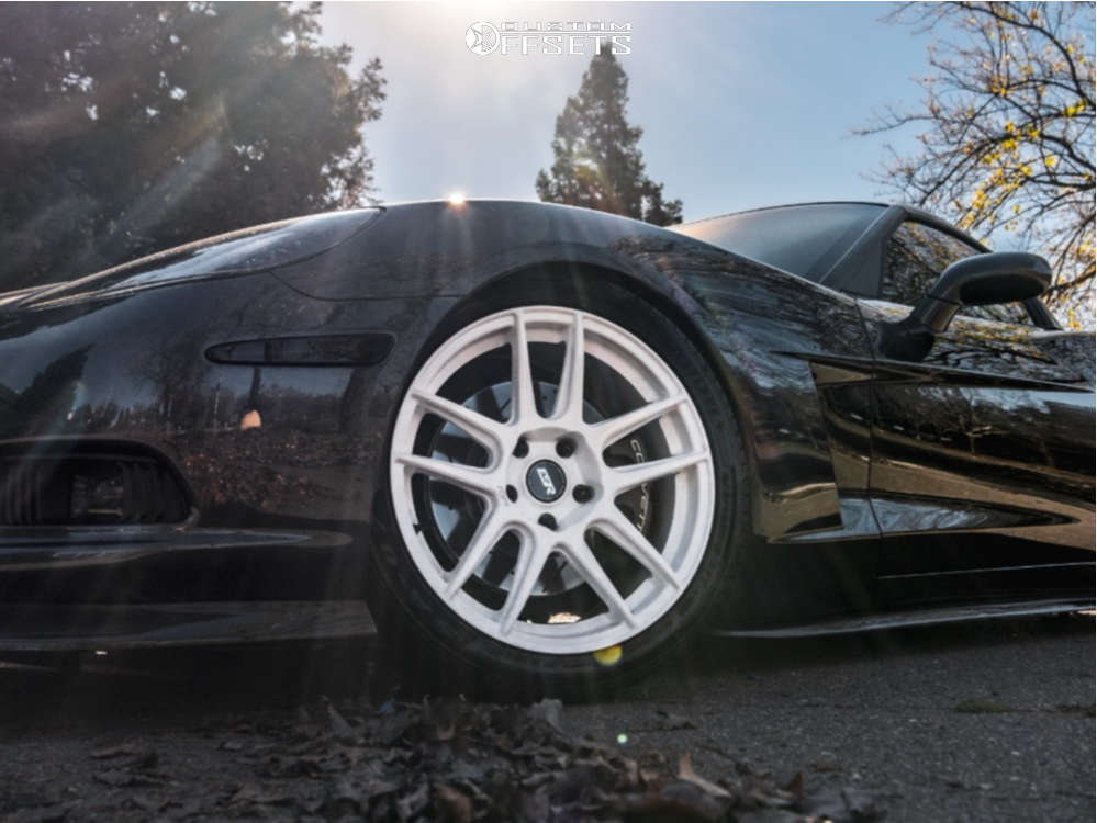 2010 Chevrolet Corvette with 18x8.5 30 ESR Cs8 and 245/40R18 Fortune ...