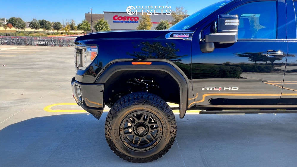 2021 GMC Sierra 2500 HD with 20x9 18 KMC Km544 and 37/12.5R20 Mickey ...