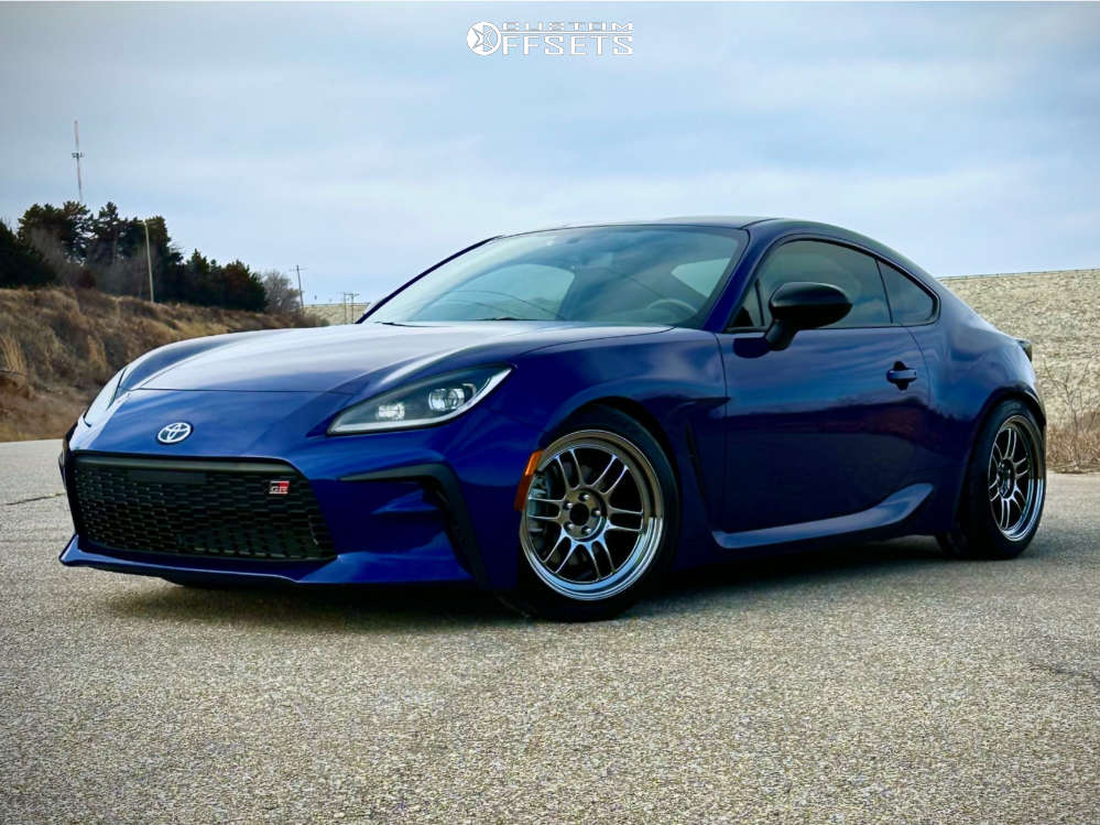 2022 Toyota GR86 with 17x9 35 Enkei Rpf1 and 235/40R17 Nitto Nt05 and ...