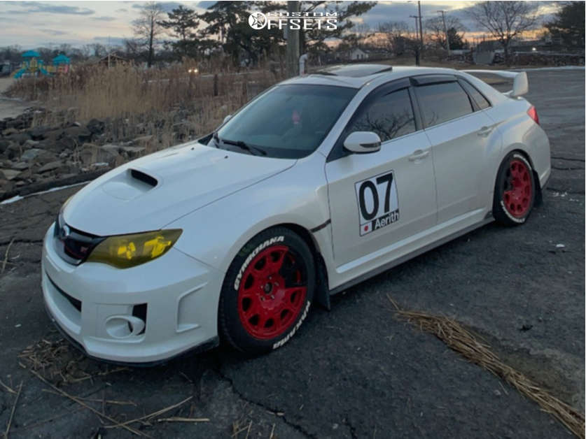 2013 Subaru Impreza with 17x8 38 Method Mr502 and 235/45R17 Michelin X ...