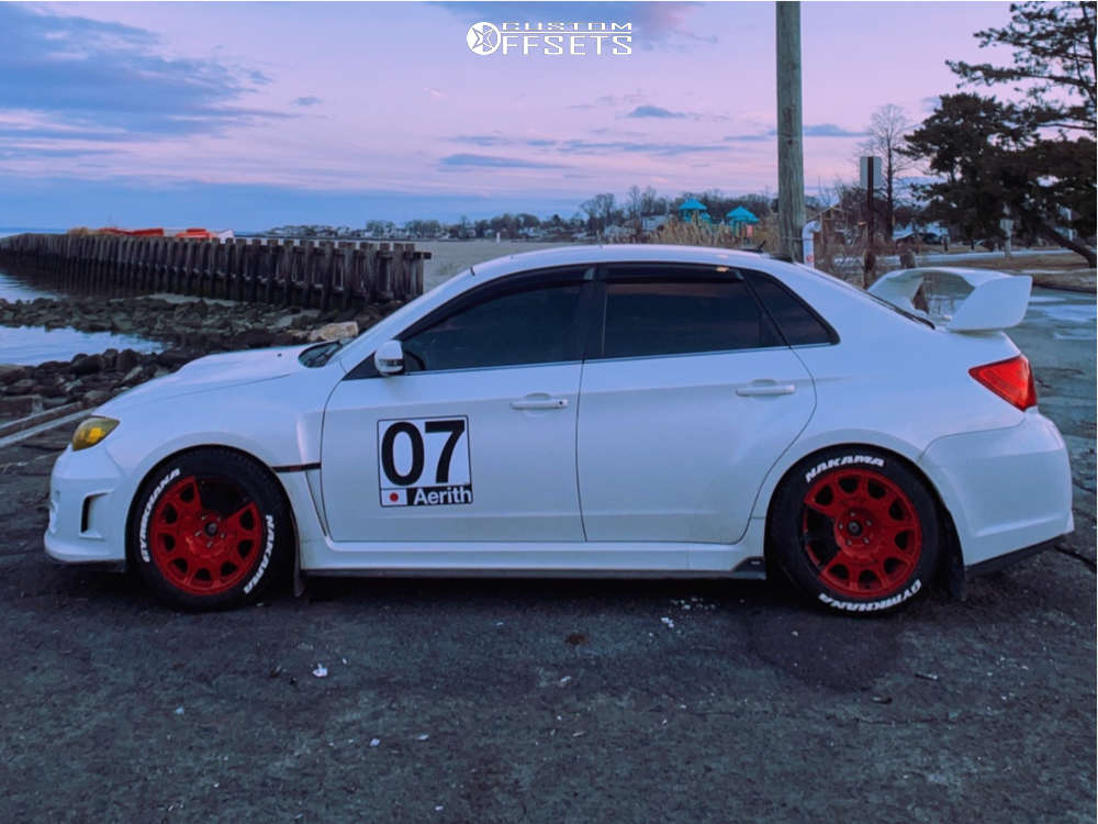 2013 Subaru Impreza with 17x8 38 Method Mr502 and 235/45R17 Michelin X ...