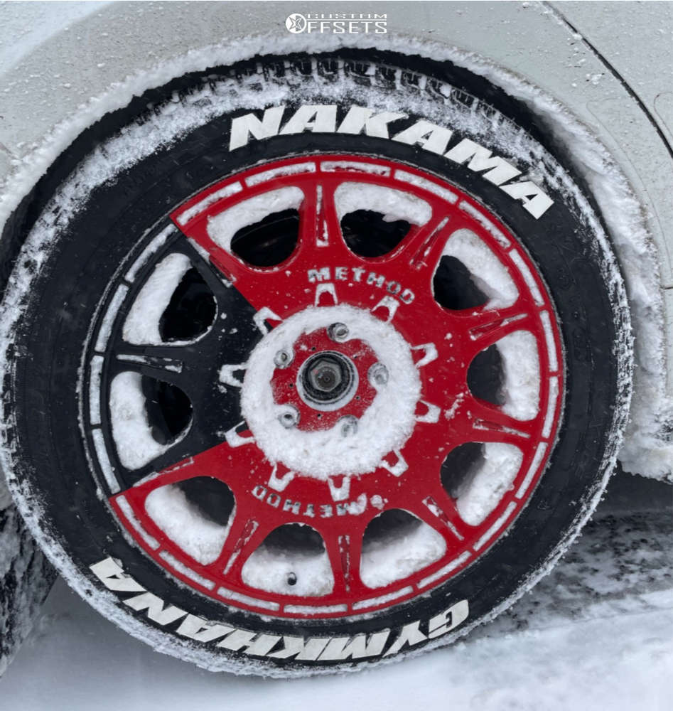 2013 Subaru Impreza with 17x8 38 Method Mr502 and 235/45R17 Michelin X ...