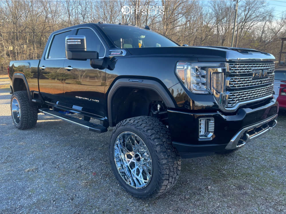 2020 GMC Sierra 2500 HD with 24x12 -51 Vision Rocker and 37/13.5R24 ...