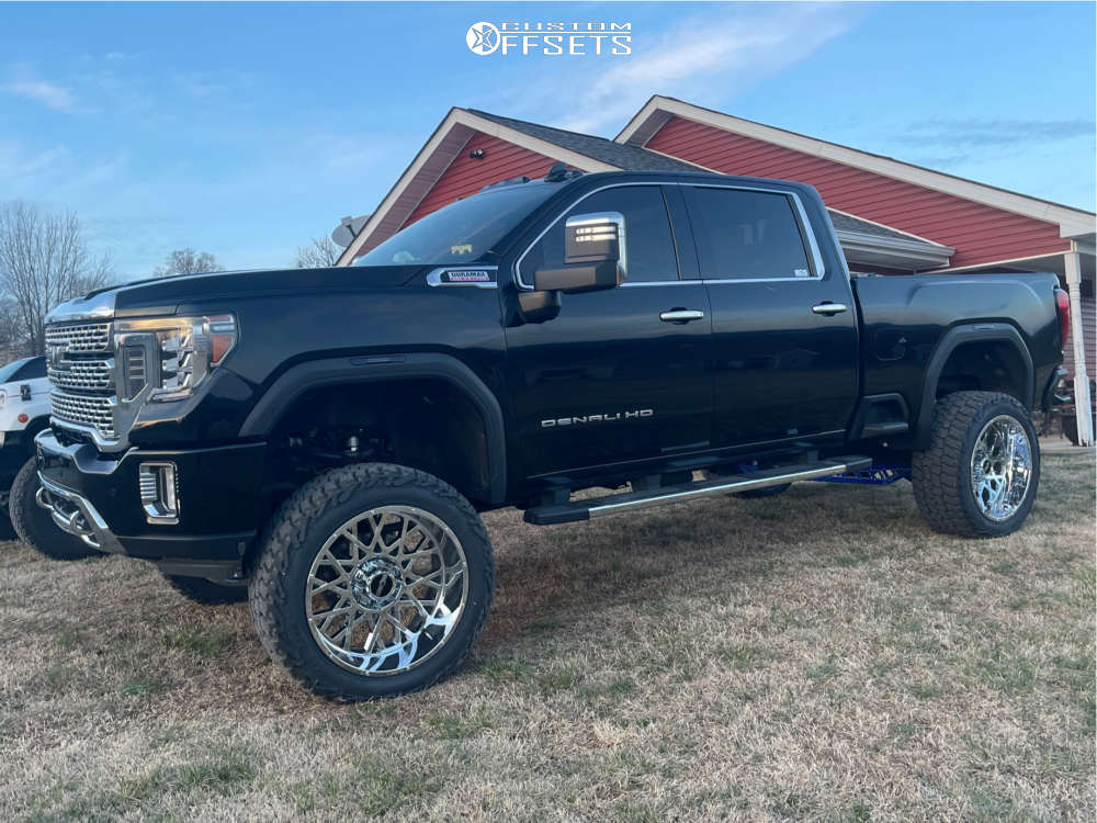 2020 GMC Sierra 2500 HD with 24x12 -51 Vision Rocker and 37/13.5R24 ...