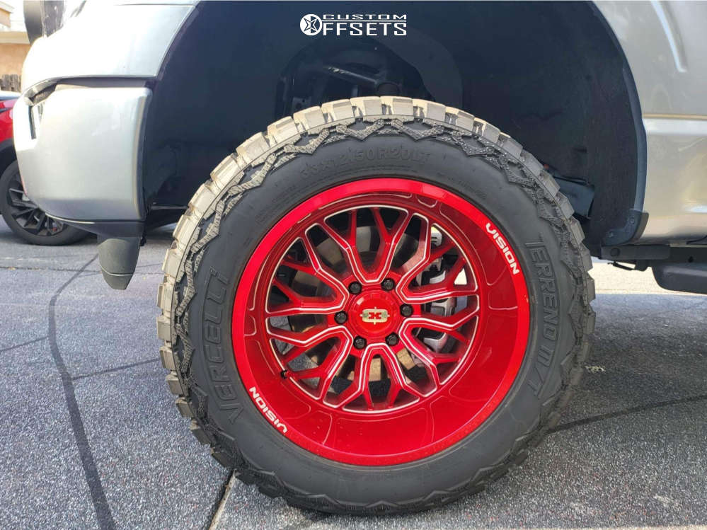 2022 Ford F-150 with 20x10 -25 Vision Riot and 33/12.5R20 Vercelli ...