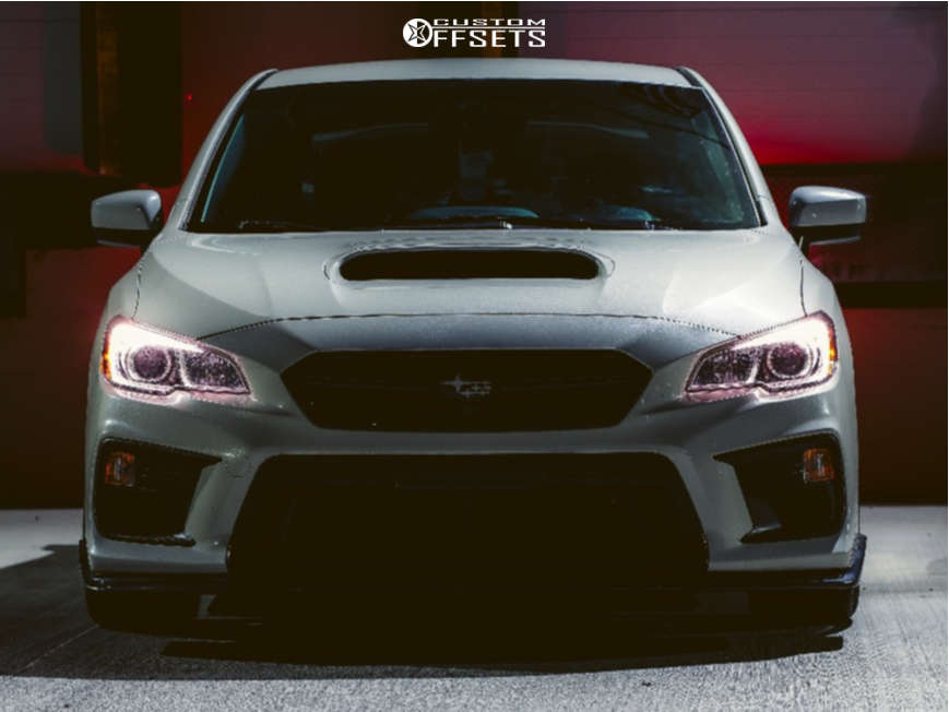 2021 Subaru WRX with 18x9.5 35 AVID1 Av42 and 245/45R18 Road Hugger Gt ...