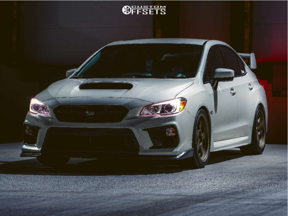2021 Subaru WRX with 18x9.5 35 AVID1 Av42 and 245/45R18 Road Hugger Gt ...