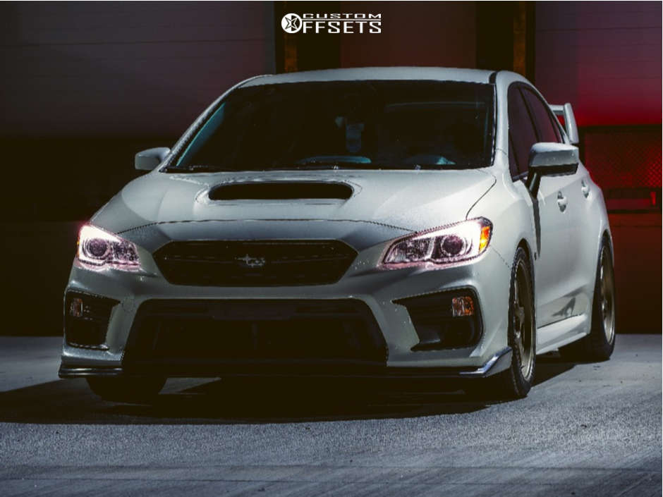 2021 Subaru WRX with 18x9.5 35 AVID1 Av42 and 245/45R18 Road Hugger Gt ...