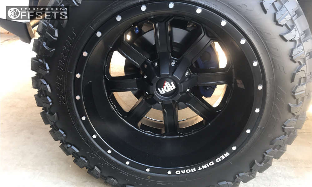 2017 Ram 1500 with 20x12 -44 Red Dirt Road Rd01 and 35/12.5R20 Atturo ...