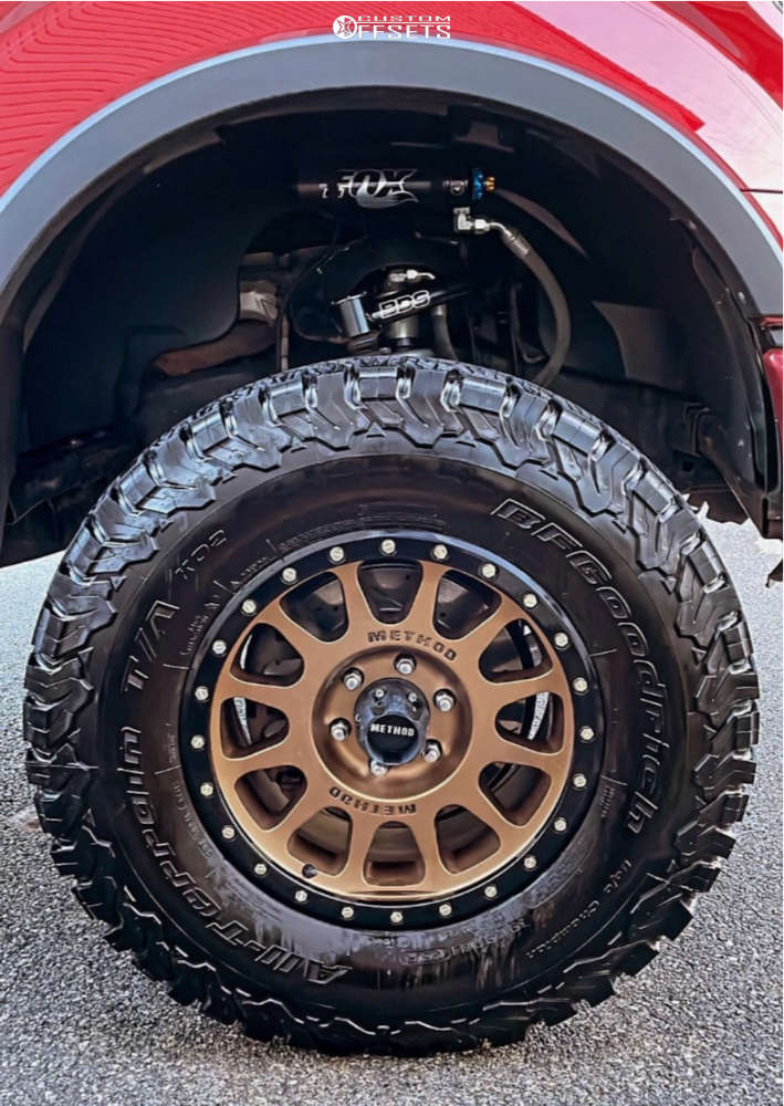 2016 Ford F-150 with 18x9 18 Method 305 Nv and 35/12.5R18 BFGoodrich All Terrain Ta Ko2 and ...