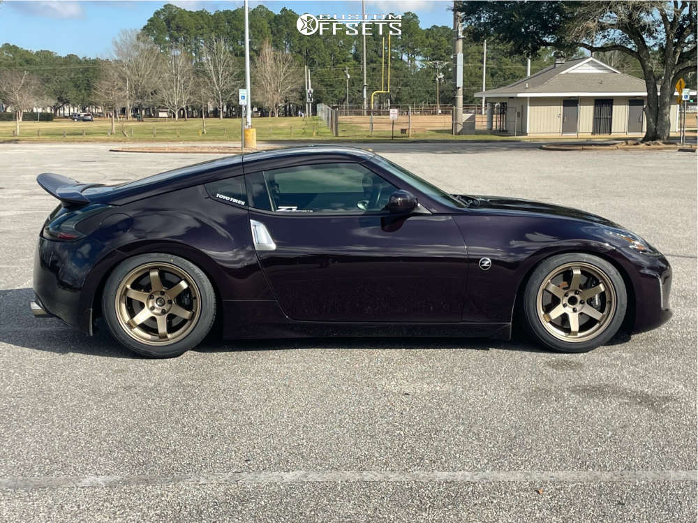 2016 Nissan 370Z with 18x9.5 32 AVID1 Av6 and 245/45R18 Toyo Tires ...