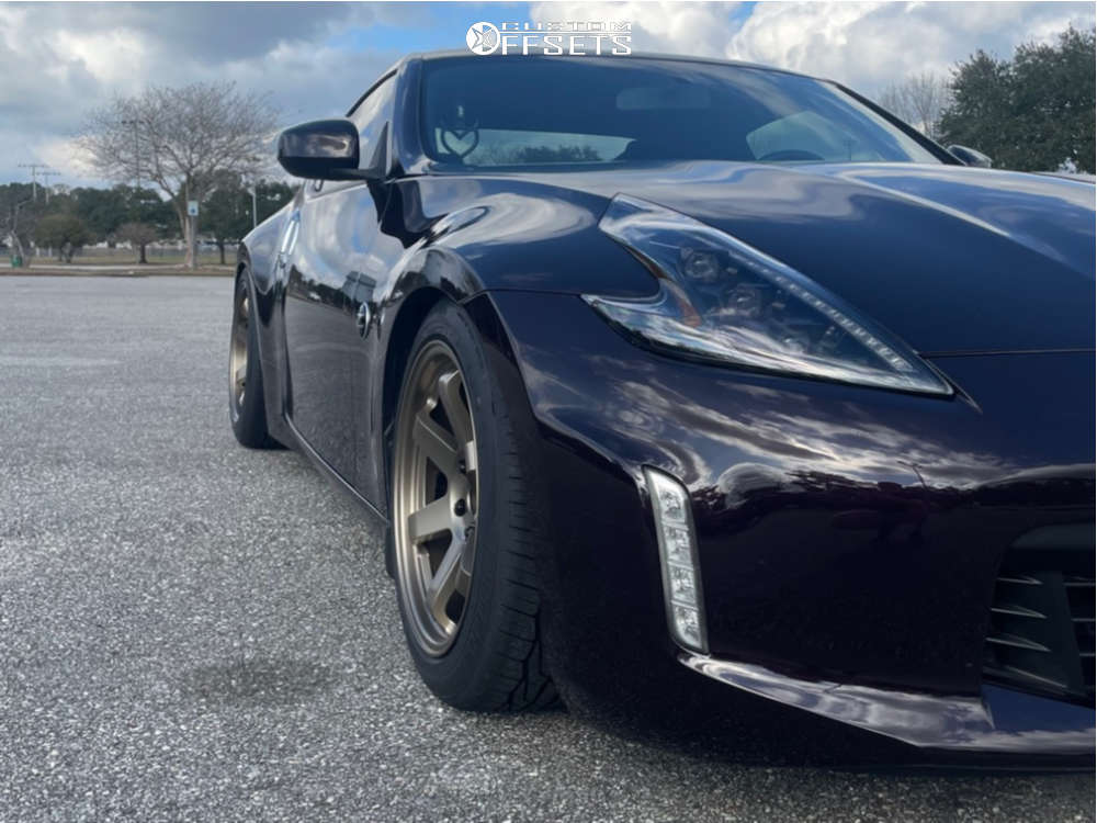 2016 Nissan 370Z with 18x9.5 32 AVID1 Av6 and 245/45R18 Toyo Tires ...