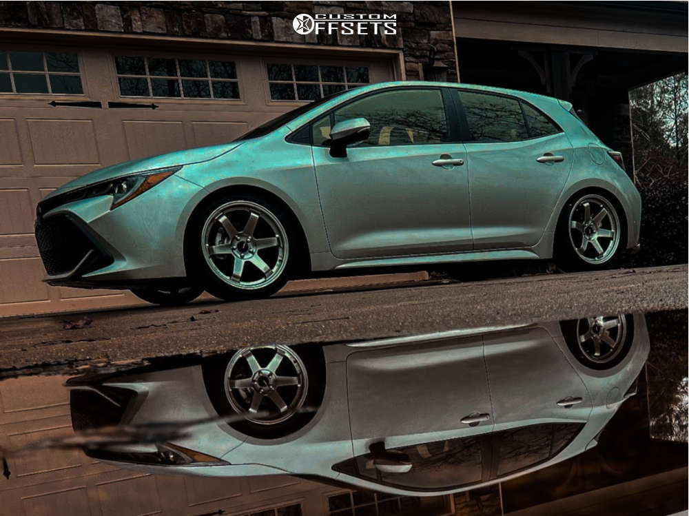 2022 Toyota Corolla with 18x9.5 38 AVID1 Av6 and 225/40R18 Delinte D7 ...