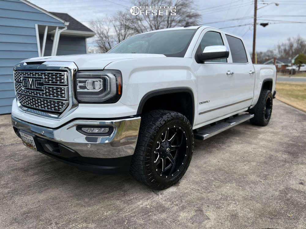 2018 GMC Sierra 1500 with 20x10 -18 Fuel Maverick and 295/55R20 Nitto ...