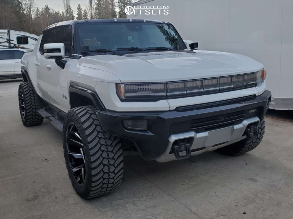 2022 GMC Hummer EV with 24x12 -44 Fuel Reaction and 37/13.5R24 AMP Mud ...