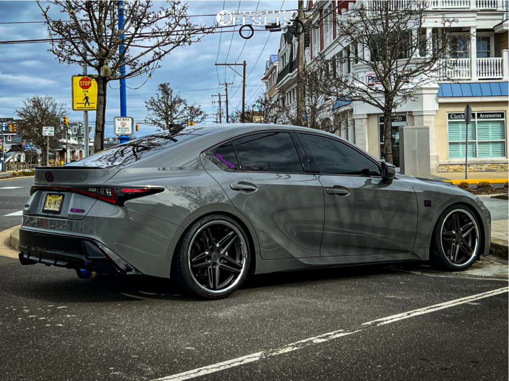 2023 Lexus IS350 with 20x8.5 35 Ferrada Cm1 and 235/35R20 Lexani LX ...