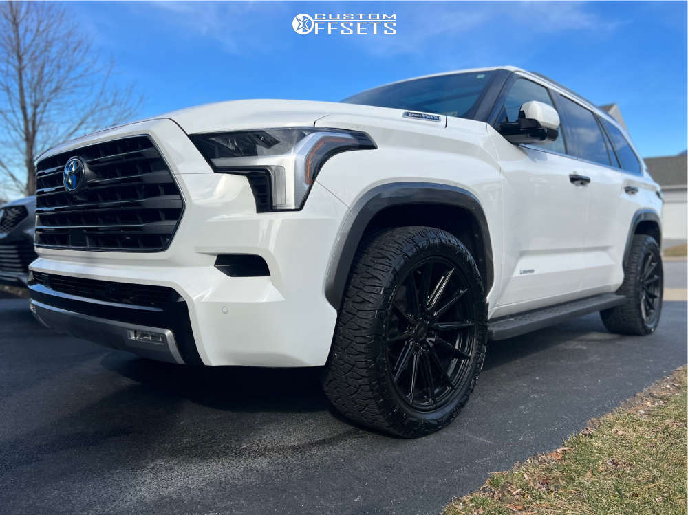 2023 Toyota Sequoia with 22x9.5 20 Vossen Hf6-1 and 33/12.5R22 Radar ...