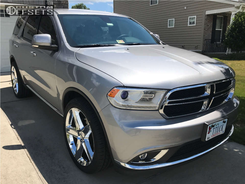 2015 Dodge Durango with 22x9 35 Wheel Replicas V1169 and 285/40R22 ...