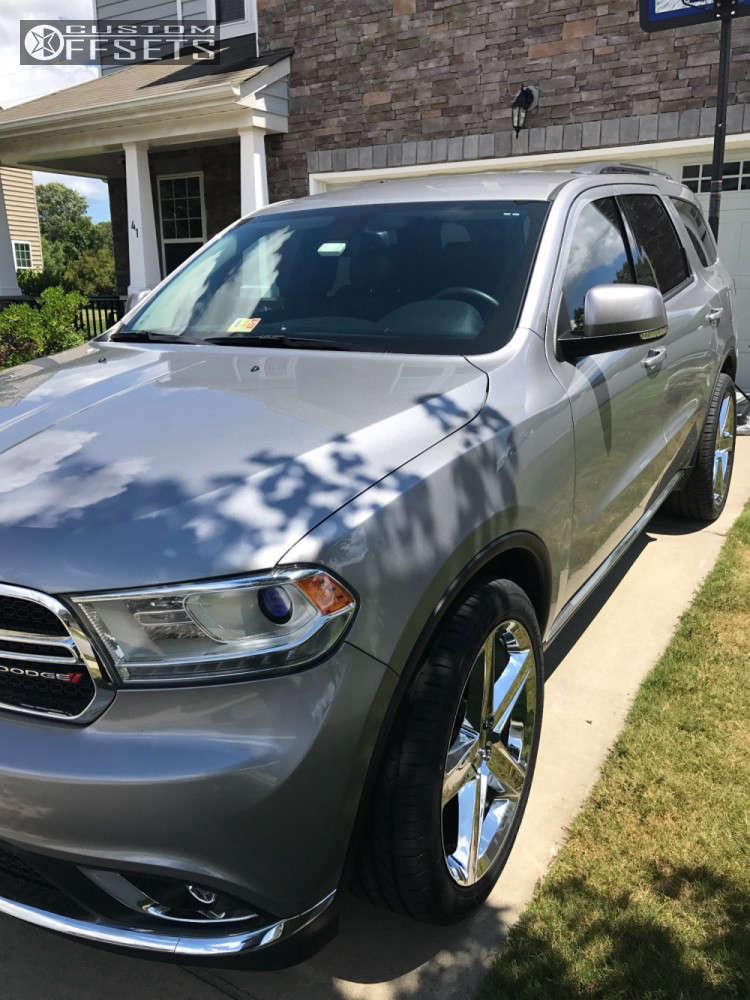 2015 Dodge Durango with 22x9 35 Wheel Replicas V1169 and 285/40R22 ...