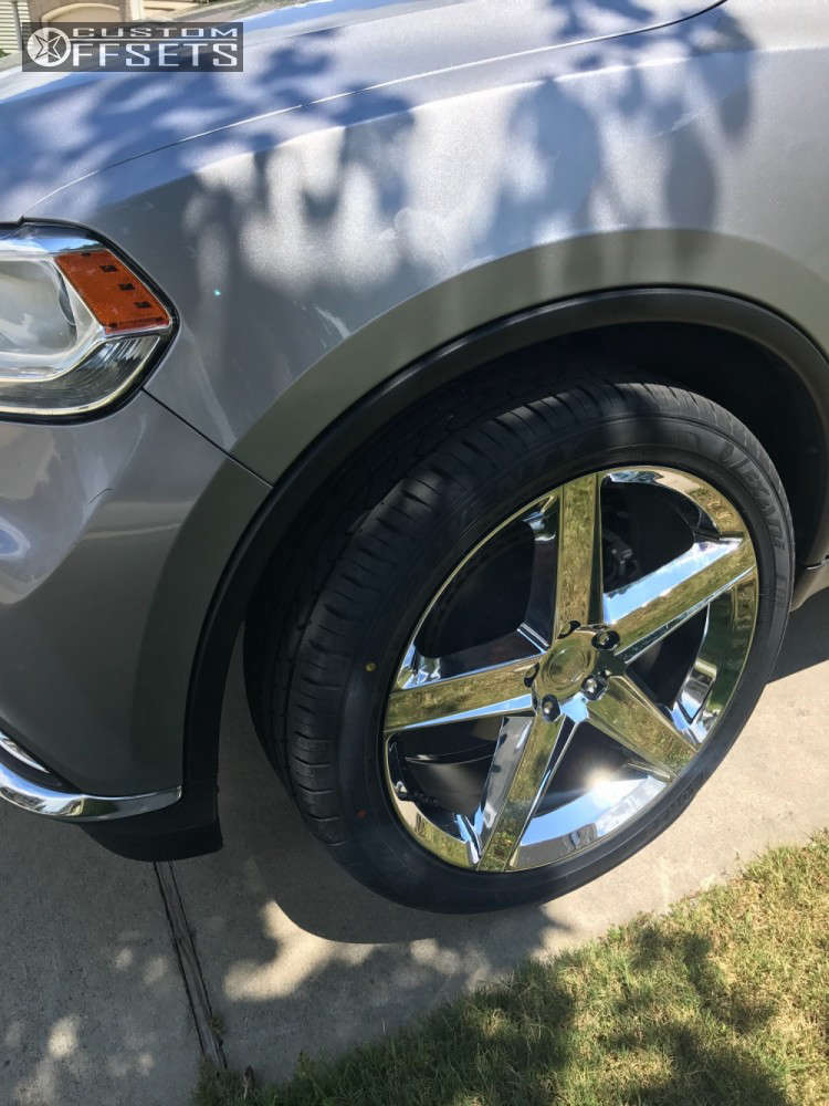 2015 Dodge Durango with 22x9 35 Wheel Replicas V1169 and 285/40R22 ...