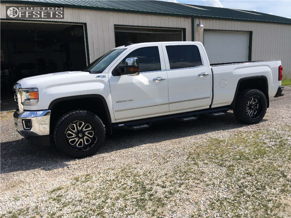 2015 GMC Sierra 2500 HD with 20x10 -18 Fuel Flow and 285/55R20 Nitto ...